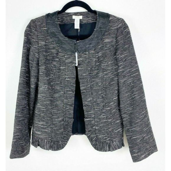 Chico's | Jackets & Coats | Nwt Chicos Sthe Romantic Ruffle Regie ...